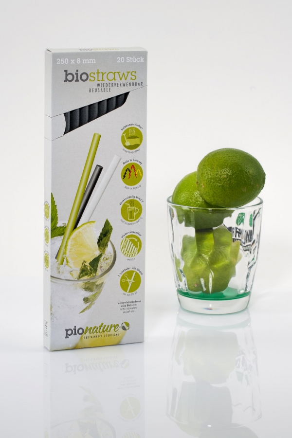 BIO-Trinkhalm, schwarz | Bio Trinkhalme online bestellen | Pionature ...